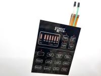 China Flexible Pcb Based Membrane Keypad UV Resistant 1.25MM Pitch With Flat Keys for sale