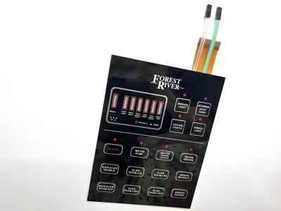 China Flexible Pcb Based Membrane Keypad UV Resistant 1.25MM Pitch With Flat Keys for sale