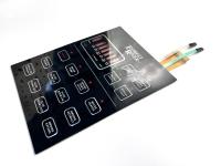China Flexible Pcb Based Membrane Keypad UV Resistant 1.25MM Pitch With Flat Keys for sale