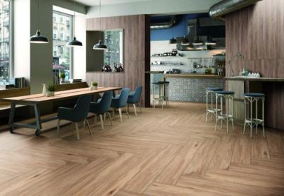 China 11mm 200x1200mm Wood Pattern Porcelain Tile Rustic Ceramic Flooring for Living Room for sale
