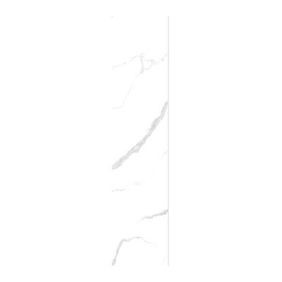 China Fragrant Snow White Polished Porcelain Slate Tile 1600x2700mm 12mm Thick for Living Room Floor and Wall for sale