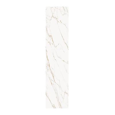 China Sofitel Gold Polished Porcelain Slab 1600x3200mm Marble Look Tile Acid Resistant for sale