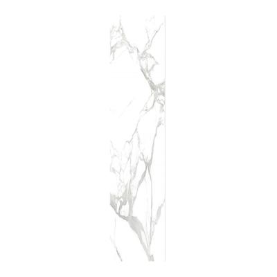 China Catta White Porcelain Marble Slab 1600x3200mm 12mm Thick for Flooring and Countertops for sale