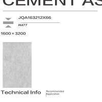 China Polished Slate Livingroom Tiles Cement Ash 1600x3200mm Matte Porcelain Slab for sale