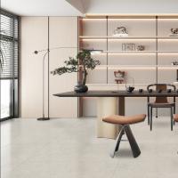 China Grey Glazed Porcelain Tile Polished Surfaces 750*1500mm For Office for sale