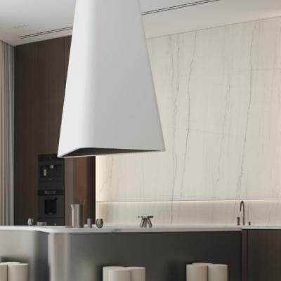 China 6mm Thickness White Ceramic Kitchen Floor Tile For Restaurants for sale