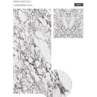 China Glazed Porcelain Tile 1600x3200mm Matt Finish Frost Resistant White Floor Wall Tile for sale