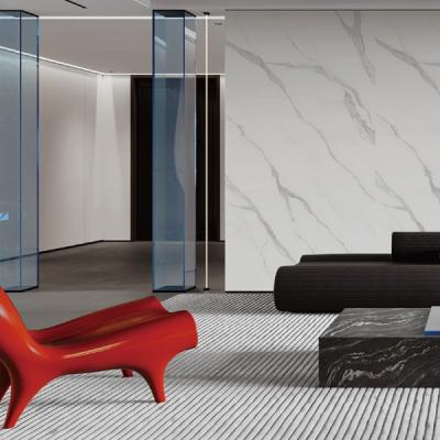 China 1600x3200mm Gloss Glazed Rectified Porcelain Tile with PEI 4 Rating and 0.05% Water Absorption for Commercial Flooring for sale
