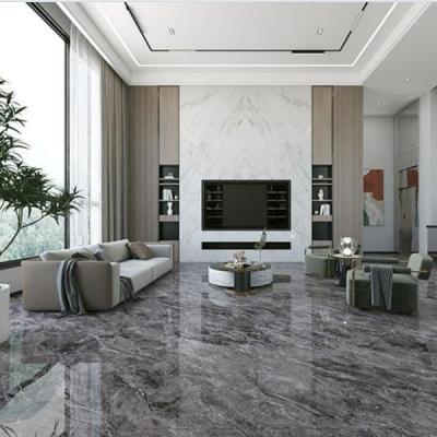 China Porcelain Glazed Floor / Wall Tile In White Rectified Edge Glazed Finish for sale