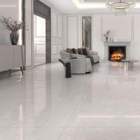 China Rectified White Glazed Porcelain Floor Tile 750x1500mm 10mm for Residential Commercial Spaces for sale
