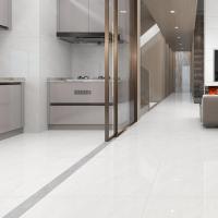 China White Glazed Porcelain Tile 0.05% Water Absorption Rectified Edge 12mm for sale