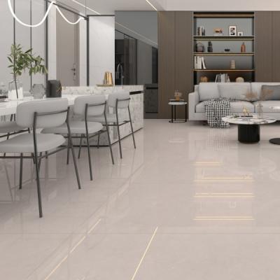 China Grey Glazed Rectified Porcelain Tile 10mm PEI 4 Low Water Absorption 0.05% for sale