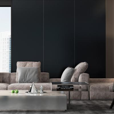 China 9mm Thickness Black Porcelain Tile With Rectified Edge for sale