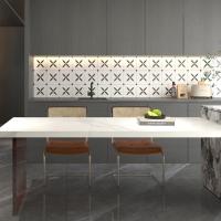 China Frost Resistant Polished White 12mm Glazed Porcelain Tile 1200x2700mm for sale
