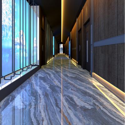 China Glazed Porcelain Tile 600x600mm Grey Polished Floor Wall Tile PEI 4 Frost Resistant for sale