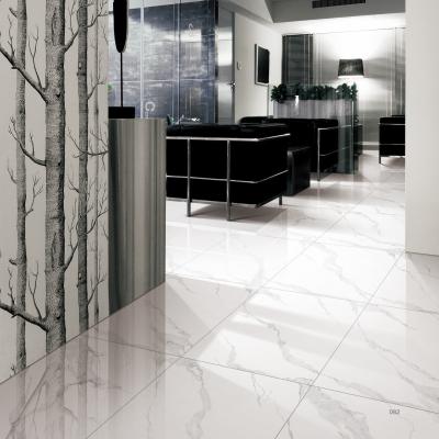 China Glazed Porcelain Tile 600x600mm Frost Resistant White Polished Floor and Wall Tile PEI 4 for sale