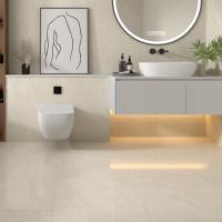 China BOLI 600x1200mm Smooth Glazed Ceramic Floor and Wall Tiles Grey Marble Look Porcelain Tile 6mm for sale