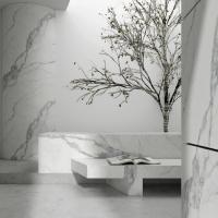 China Glazed Porcelain Floor and Wall Tile 1600x3200mm Polished White 12mm for sale