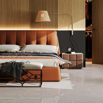 China Glazed Porcelain Tile 750x1500mm PEI 4 Frost Resistant Beige Floor Wall Tile for sale