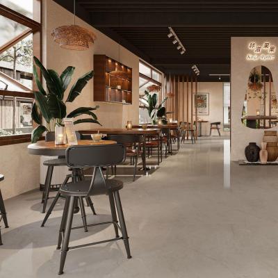 China 10mm Glazed Porcelain Tile 750x1500mm Full Body Beige Floor Wall Tile PEI 4 for sale