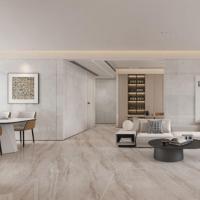 China Glazed Porcelain Floor Tile 750x1500mm Beige 0.05% Water Absorption PEI 4 for Commercial Use for sale