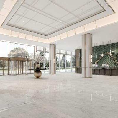 China Beige Glazed Porcelain Tile 750x1500mm 0.05 Percent Water Absorption for Residential Commercial Flooring for sale