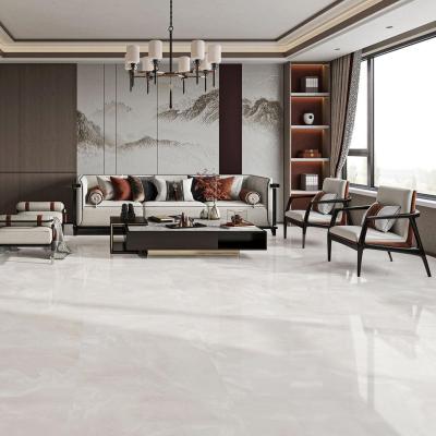 China 10mm Beige Porcelain Tile 750x1500mm Stain Resistant Rectified Edge for Indoor Flooring for sale