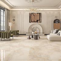 China 750x1500mm Smooth Porcelain Tile 10mm Thick Rectified Edge High Traffic Indoor Flooring for sale