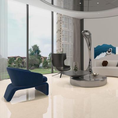 China Beige Modern Porcelain Tile 24x24 Inch 10mm Thick Rectified Edge for High Traffic Indoor Use for sale