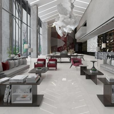 China Beige Modern Porcelain Tile 600x1200mm Rectified Edge Smooth Texture for Flooring for sale
