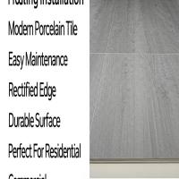 China Modern Porcelain Tile 750x1500mm Beige Rectified Edge Floating Installation Durable Stain Resistant for sale