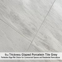 China 9mm Glazed Porcelain Tile Grey Rectified Edge PEI 4 Commercial Flooring for sale