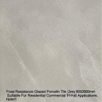 China Frost Resistant Glazed Porcelain Tile Grey 800x2600mm 9mm Thick for Floor and Wall for sale
