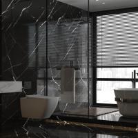 China Modern Porcelain Tile 1200x2700mm 9mm Thick Rectified Edge White Glazed Floor and Wall Tile for sale