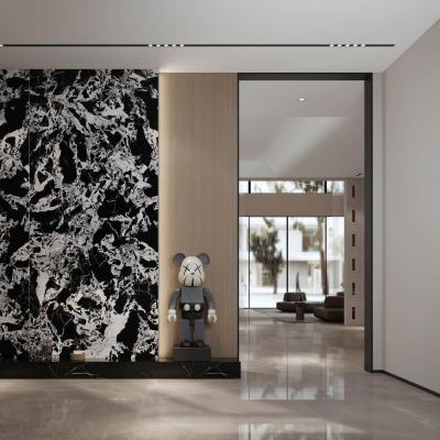China Rectified Edge 1200x2700mm Modern Porcelain Tile 9mm Thickness Stain Resistant Indoor Flooring for sale