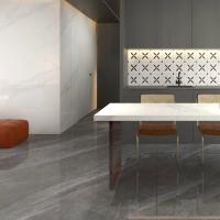 China 9mm Grey Porcelain Bathroom Tile 1200x2700mm Indoor Flooring Durable Wear Resistant for sale
