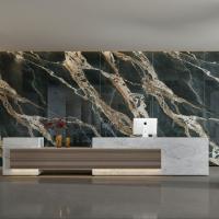 China 1200x2700mm modern grey bathroom tiles porcelain ideal choice for stylish and resilient bathroom interior wall coverings for sale
