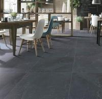 China Black Deep Marble Look Porcelain Tiles 800x800mm 10mm Thick PEI 6 Commercial Grade for sale