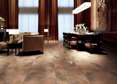 China Glazed Porcelain Tile 600x600mm Matte Cement Look Indoor Outdoor Floor Wall 10mm for sale
