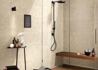 China Beige Polished Porcelain Tile 400x800mm with 0.2% Water Absorption Rate and Class 4 Abrasion Resistance for sale