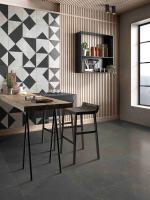 China Black Marble Look Porcelain Tile 600X600 MM Wear Resisting Matte Surface for sale