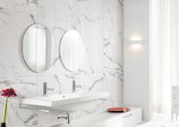 China Carrara Super White Porcelain Tile 600x1200mm 12mm Thick with 0.05% Water Absorption Rate for sale