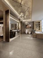 China Yellow Beige Glazed Porcelain Tile 600x600mm 9mm Thick - Acid Resistant Matte Surface for Shower Walls for sale