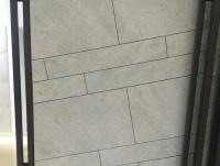 China Light Grey Porcelain Patio Tiles 300x600mm 300x300mm Sandstone Texture Matte Surface 10mm Thickness for sale