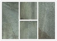 China Matte Surface 24x24 Porcelain Tile Stone Look  Grey Color Concave Convex Pattern for sale