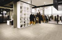 China Beige Cement Rustic Porcelain Tile 300x600mm R10 Non-Slip for Bathroom & Shower Walls for sale