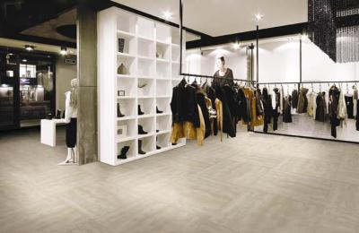 China Beige Cement Rustic Porcelain Tile 300x600mm R10 Non-Slip for Bathroom & Shower Walls for sale