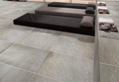 China Stone Look Porcelain Bathroom Tile 600x600mm Matte Finish Less Than 0.05% Absorption Rate for sale