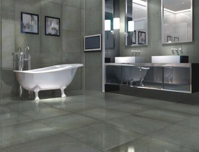 China 600x600mm Matte Porcelain Tile Glazed Concave Convex Pattern Stone Look Floor Tile for sale
