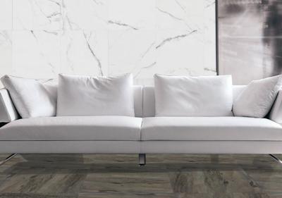 China Carrara Super White Glazed Porcelain Tile 24x48 inch Polished Matte Floor Wall Tile for sale